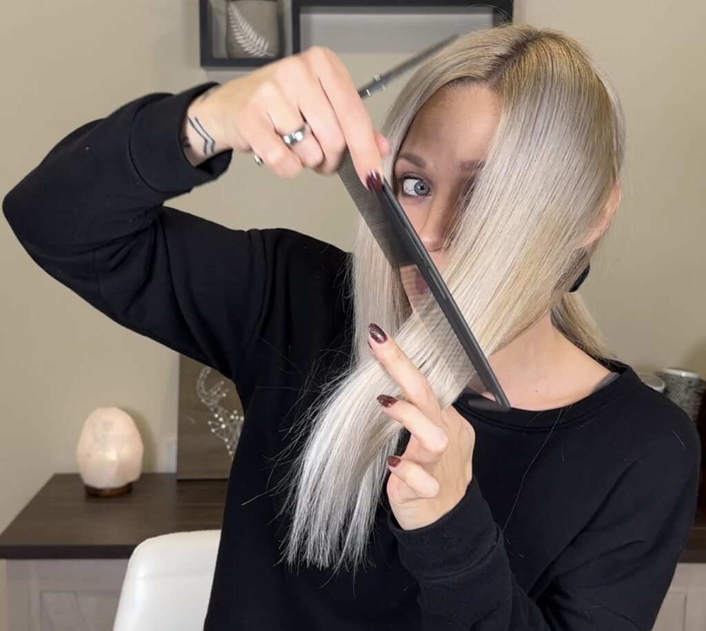 The Easiest Way To Cut Your Own Hair - Simple Haircut Tutorial – Laura ...