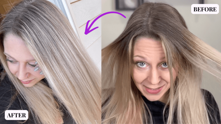 How to Blend Regrowth into Blonde Hair With DIY Airtouch Highlights ...